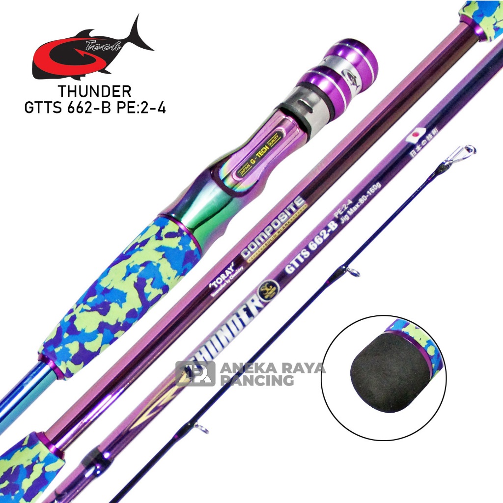 Jual Joran Jigging G-TECH THUNDER | Solid Carbon Saltwater Game | Casting Butt Join Laut Dasaran ...