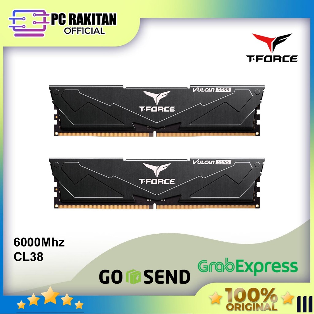 Jual TEAM T-FORCE VULCAN RAM LONGDIMM DDR5 16GB 32GB 64GB 6000MHZ ...