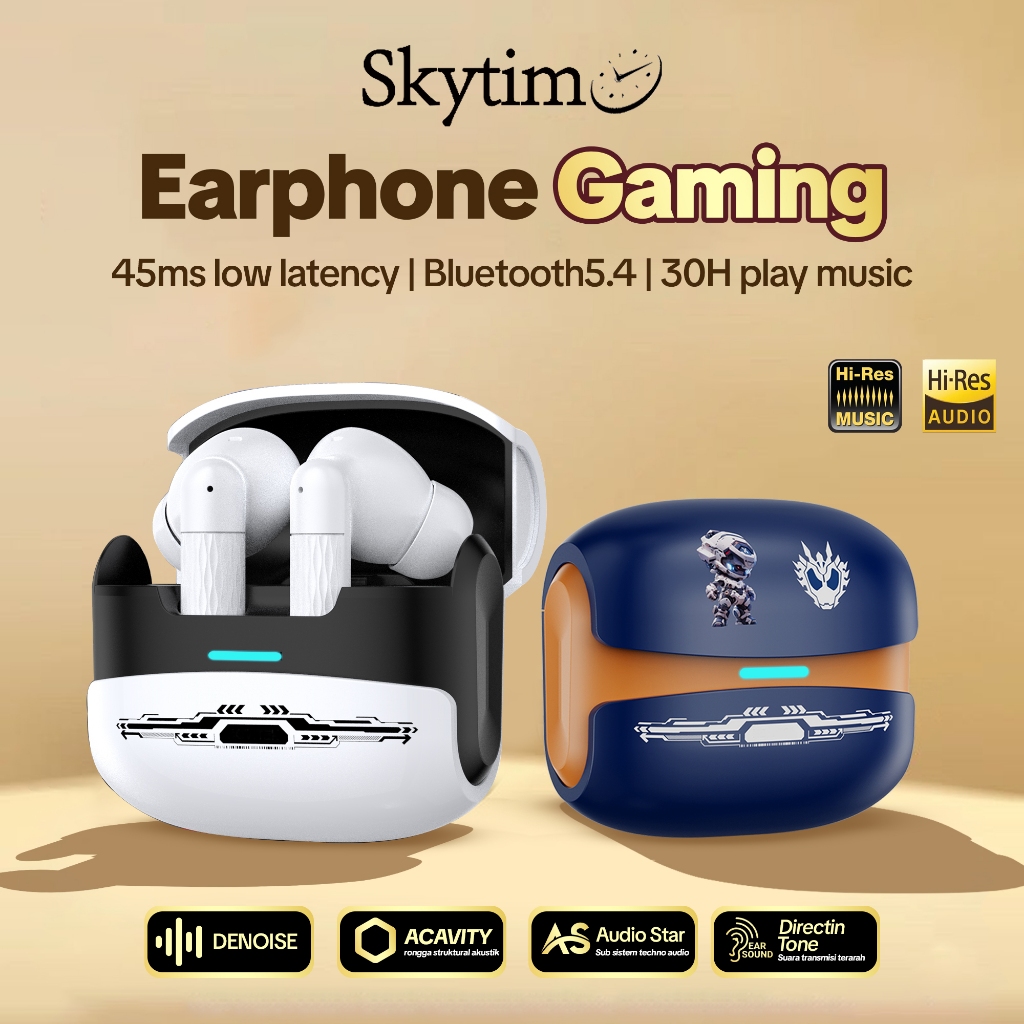 Jual Skytime TWS Gaming Anti Delay Latensi Rendah Earphone Bluetooth ...