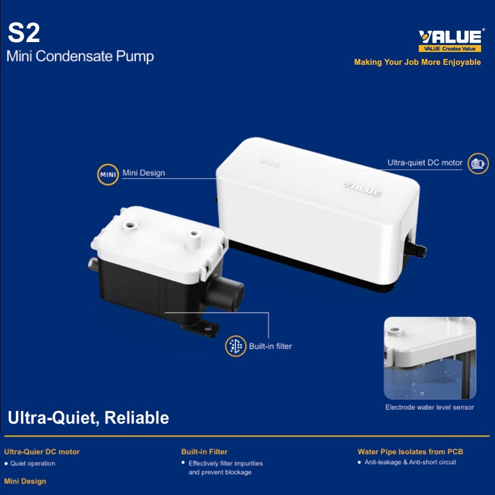 Jual Drain Pump AC VALUE S2 / Condensate Pump - Pompa Pembuangan Indoor ...