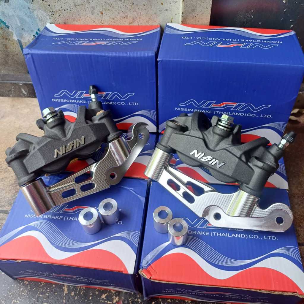 Jual KALIPER TWIN AFRICA M3 4 PISTON KALIPER NISSIN 4P TWIN AFRICAN SET BREKET CNC PNP NINJA R ...