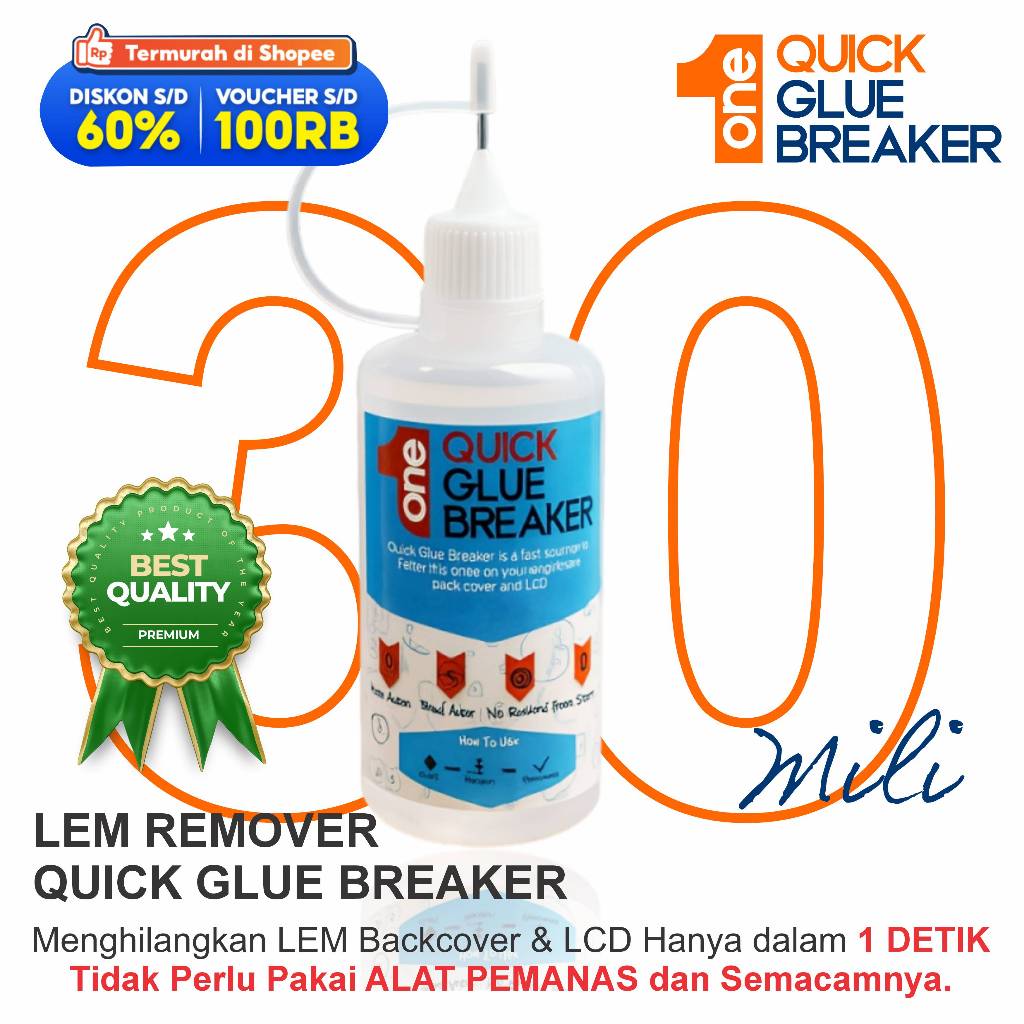 Jual Quick Glue Breaker 30 mili | Shopee Indonesia