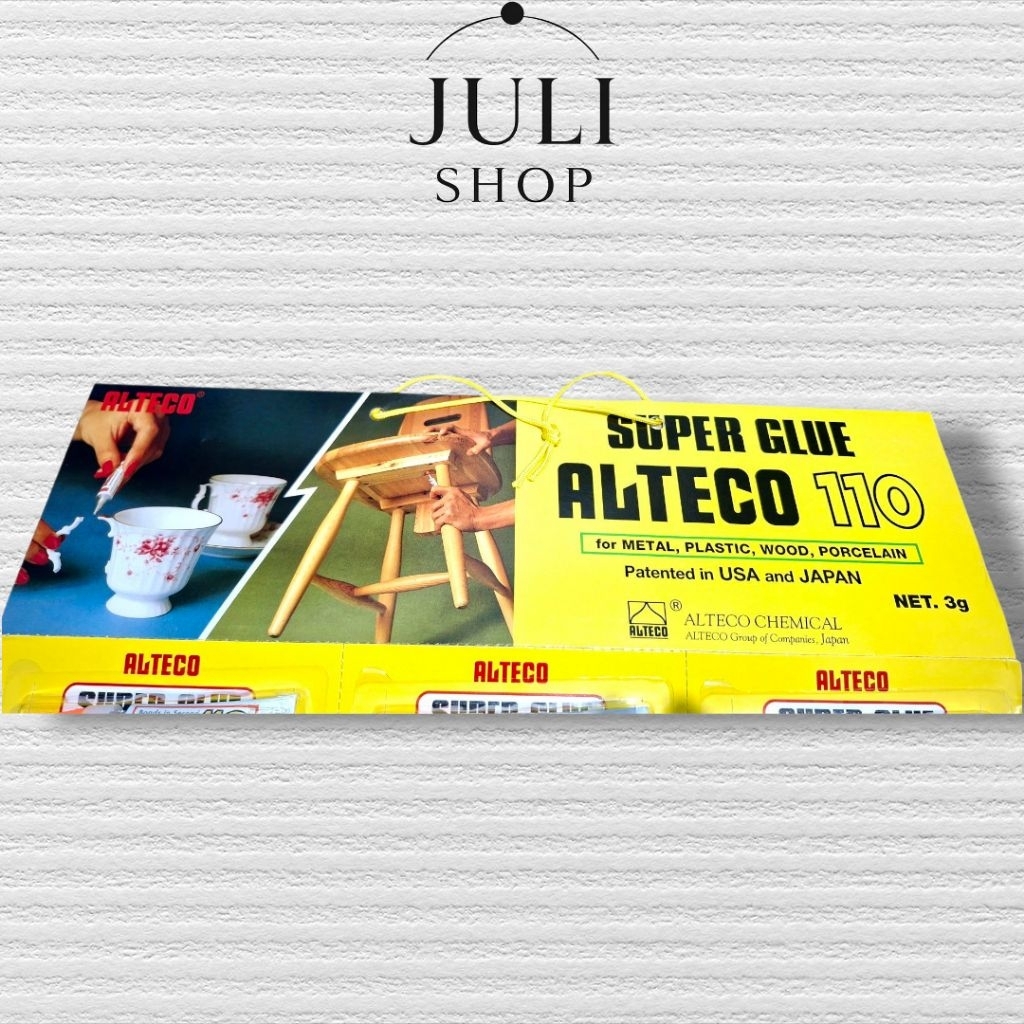 Jual LEM ALTECO 110 ORIGINAL 3GR (6pcs)/LEM SUPER CEPAT KERING | Shopee ...