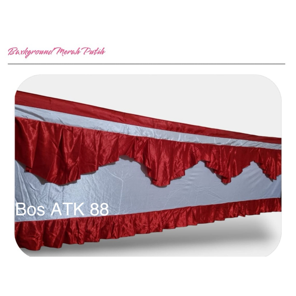 Jual BACKGROUND BENDERA MERAH PUTIH PANJANG 10M / BACKDROP DEKORASI ...