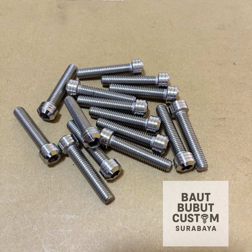 Jual BAUT L STAINLESS M8 DRAT 12 BUBUT BAUT CUSTOM | Shopee Indonesia