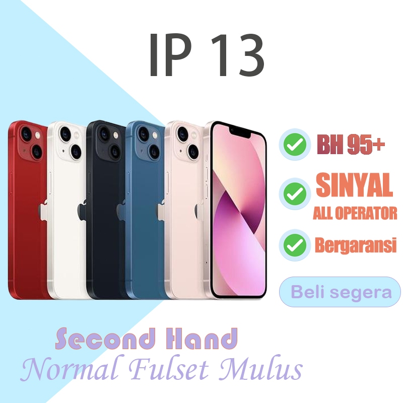 Jual IP 13 256GB/128GB SECOND MULUS GOOD CONDITIONS NO RECOND NO REFURBISH FULLSET | Shopee ...