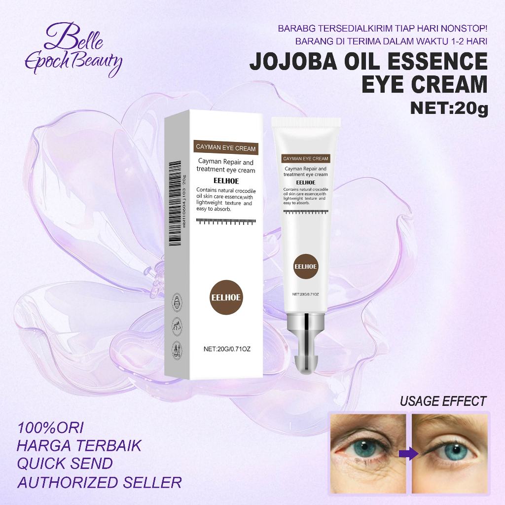 Jual EELHOE Krim Mata Cayman 20g - Peptide Eye Cream Crocodile Skink ...