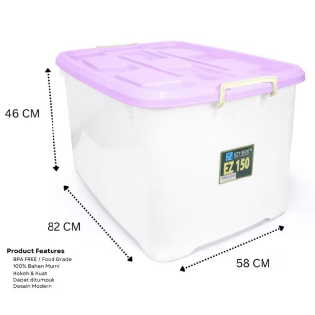 Jual Container Box Plastik Jumbo Besar 150 Liter | Shopee Indonesia