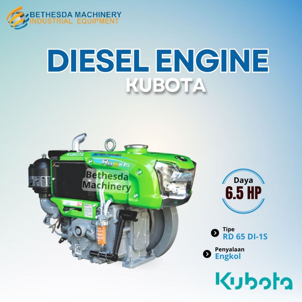 Jual Mesin Penggerak Diesel 6.5 PK RD 65 DI-1S Model Kubota Engine Serbaguna 6.5 PK | Shopee ...