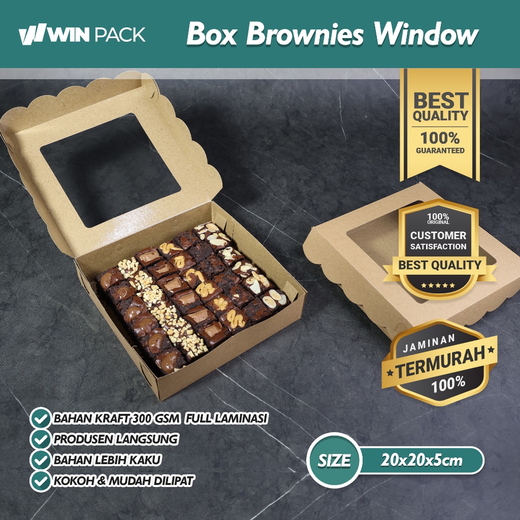 Jual Dus Donat | Dus Kue | Snack Box | 20x20x5 | Dus Pizza | Full ...