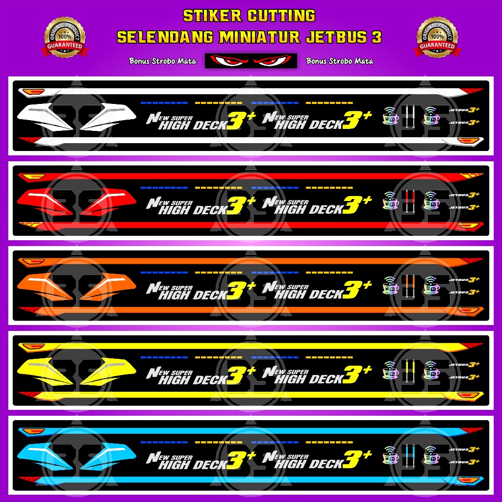 Jual SELENDANG Miniatur JetBus 3 RKC_Stiker Cutting | Shopee Indonesia
