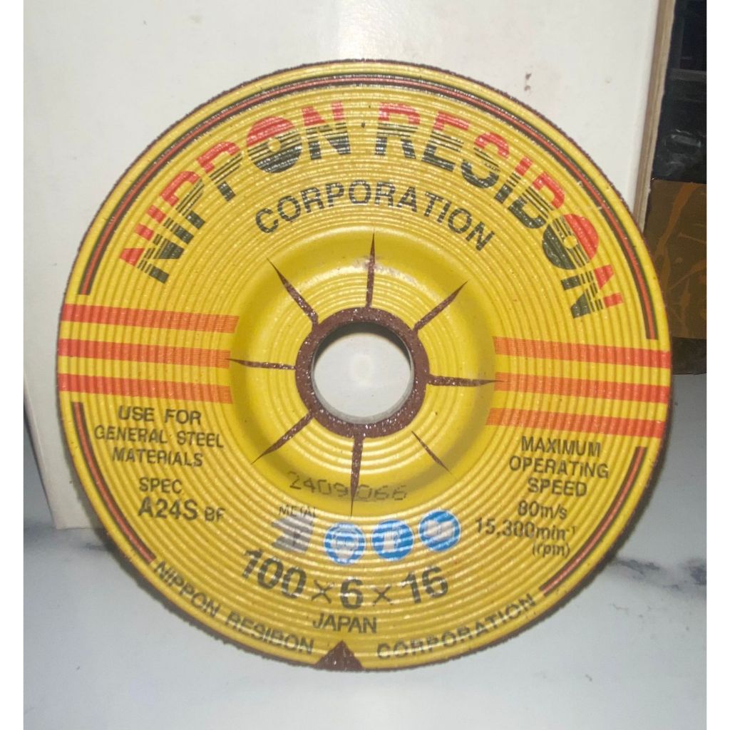 Jual Nippon Resibon 4 Inch 100 x 6 x 16 mm Batu Mata Gerinda Tebal ...