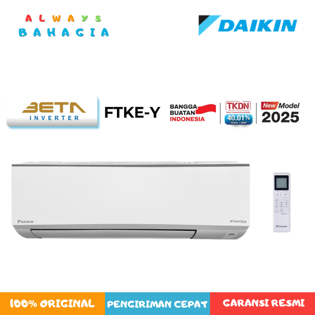 Jual Daikin FTKE25YV14 AC Split Beta Inverter - Indonesia | Blue Fin ...