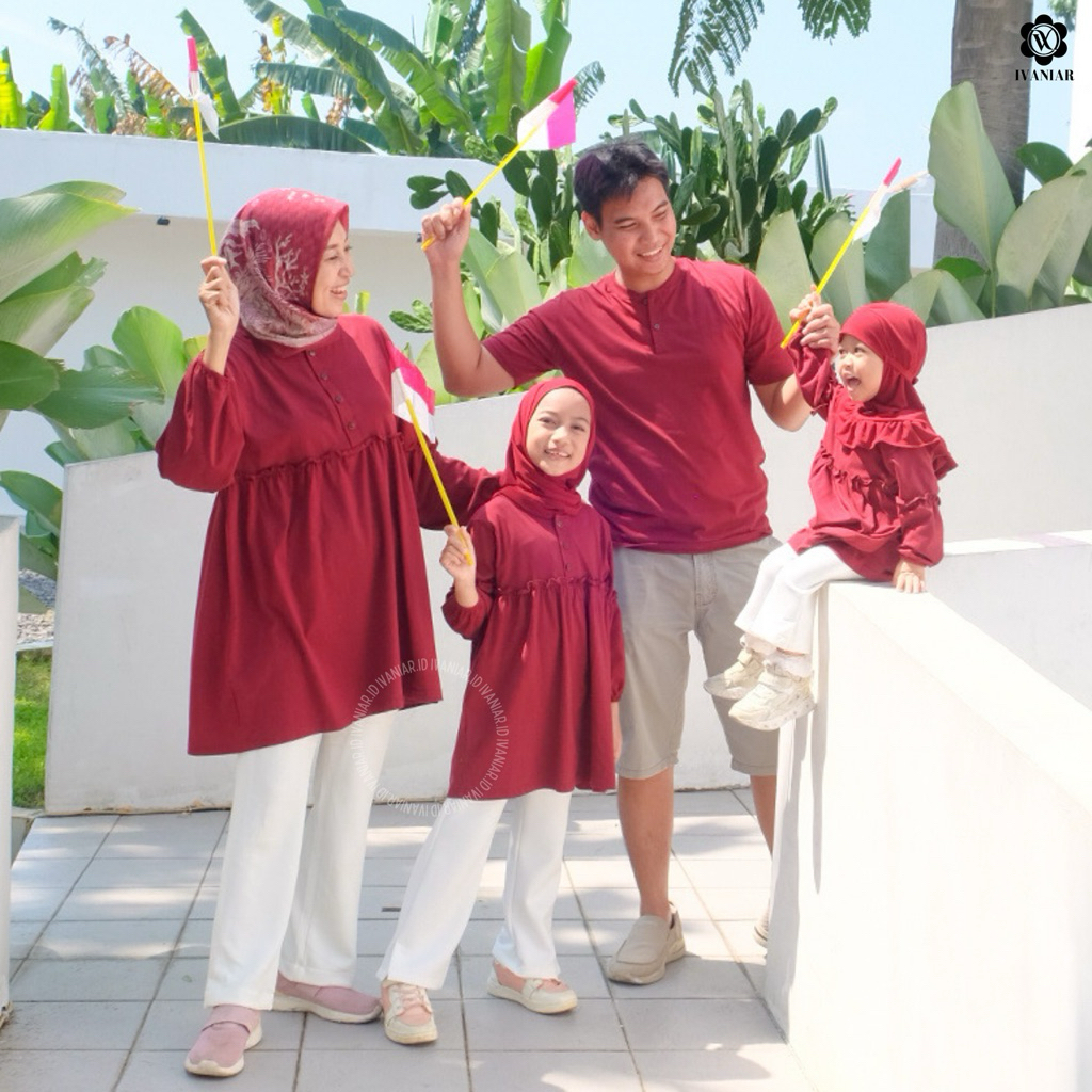 Jual Kaos Keluarga Baju Couple Family Set - Ivaniar Cotton Series ...