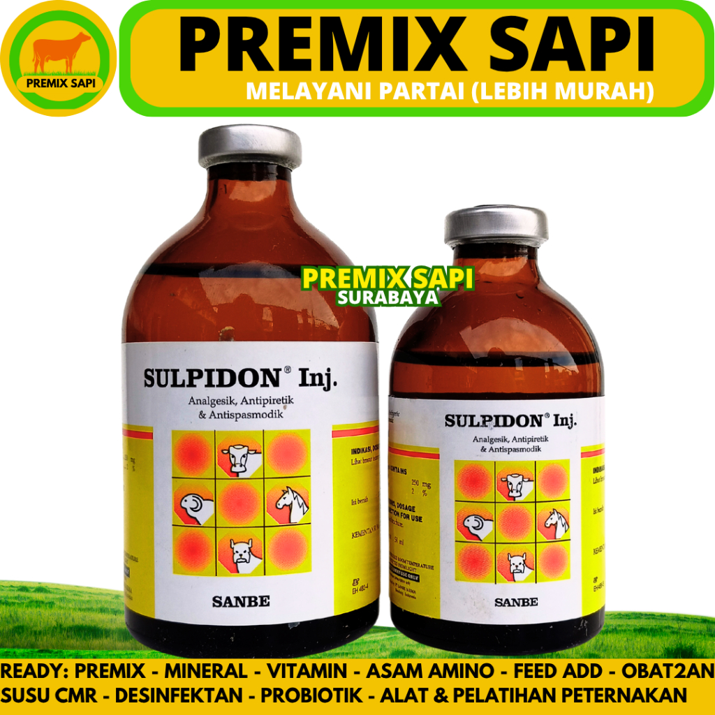 Jual SULPIDON INJ - Obat Hewan Nyeri Analgesik Demam Antipiretik ...
