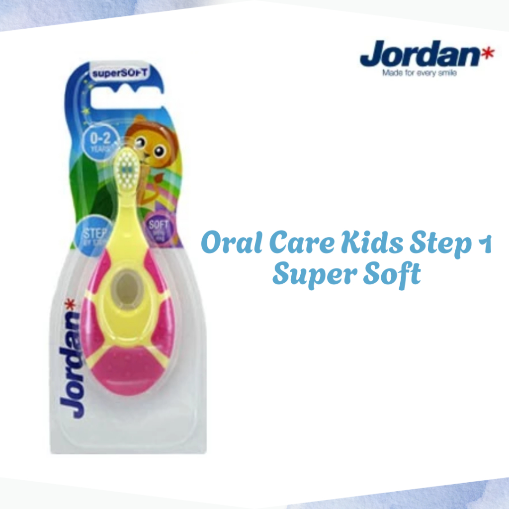 Jual Jordan Oral Care Kids Step 1 Soft/Super Soft/Extra Soft/Sikat Gigi ...