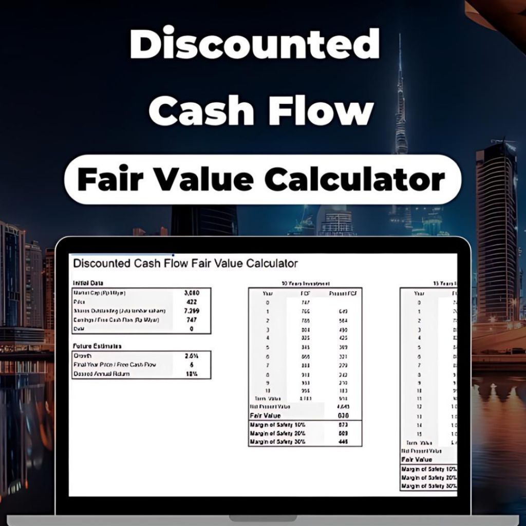 Jual Kalkulator Nilai Wajar Saham DCF : Hitung Intrinsic Value Otomatis ...