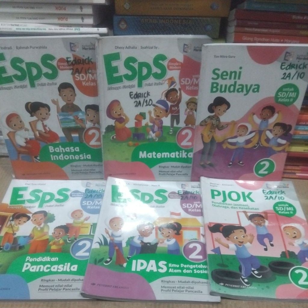 Jual BUKU BEKAS ESPS MATEMATIKA, BAHASA INDONESIA, PANCASILA , IPAS, PJOK ,SENI BUDAYA KELAS 2 ...