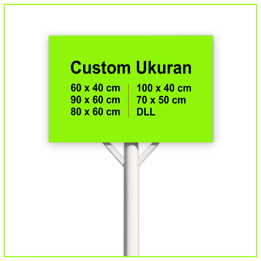 Jual Custom Pole Sign Papan Nama Jalan + Tiang Besi Fullset | Shopee ...