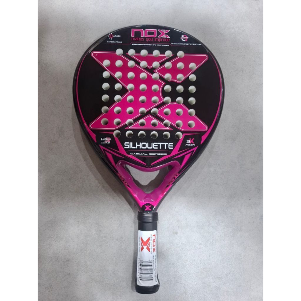 Jual RAKET PADDLE NOX / PADEL NOX 3K FIBER CARBON 16 PINK | Shopee ...