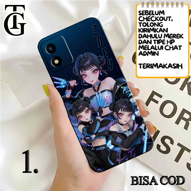 Jual CASING SILIKON PREMIUM MOTIF ZOEY HUNTRIX KPOP DEMON HUNTERS ...