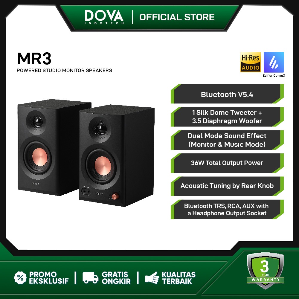 Jual EDIFIER MR3 Powered Studio Monitor Speakers | Shopee Indonesia