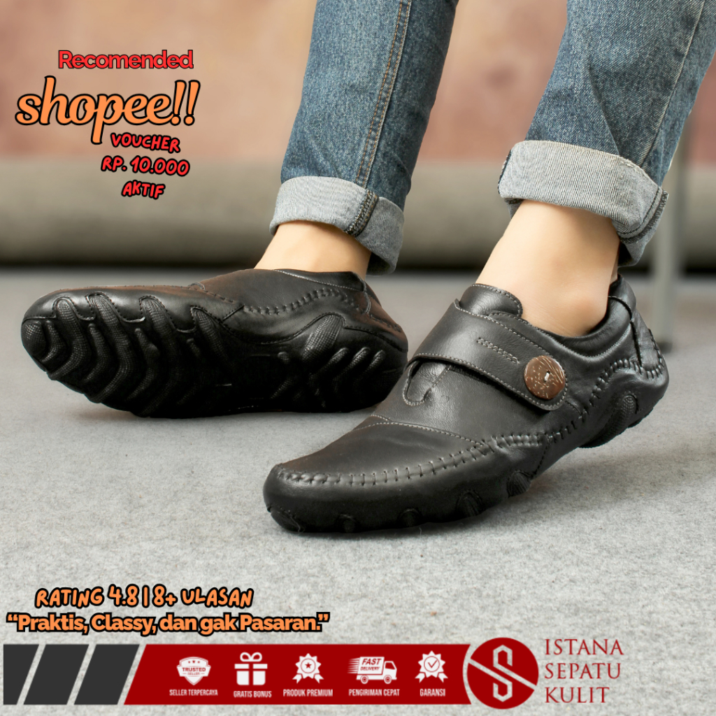 Jual Sepatu Pantofel Pria Kulit Formal Kerja Kantor - Leather Shoes ...