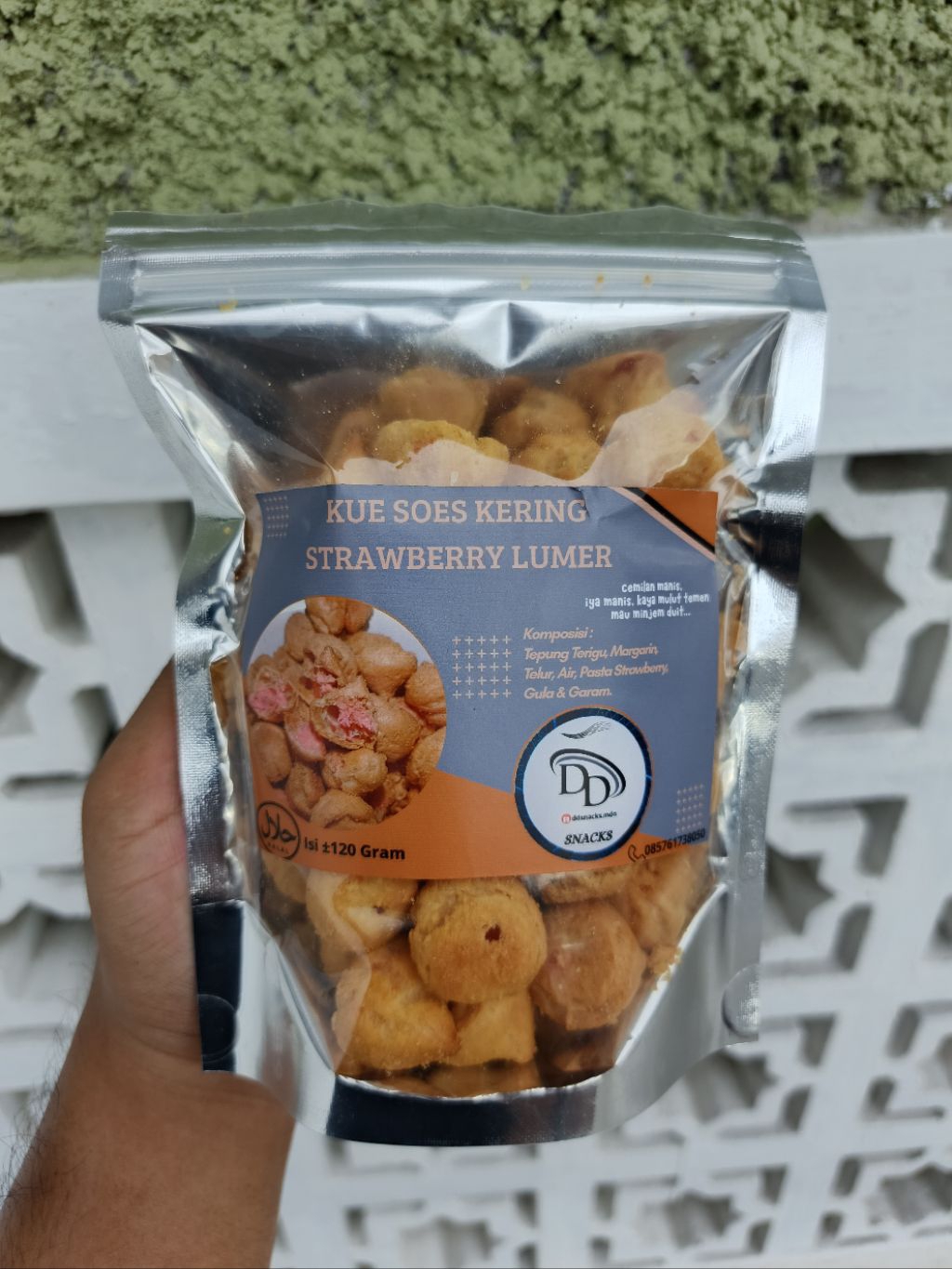 Jual Kue Soes Kue Sus Kering Isi Lumer Coklat & Strawberry 120Gram ...