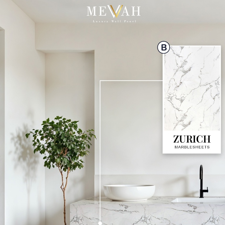 Jual Mevvah Marble Series Wall Panel Motif Zurich - Wall Panel Dinding ...