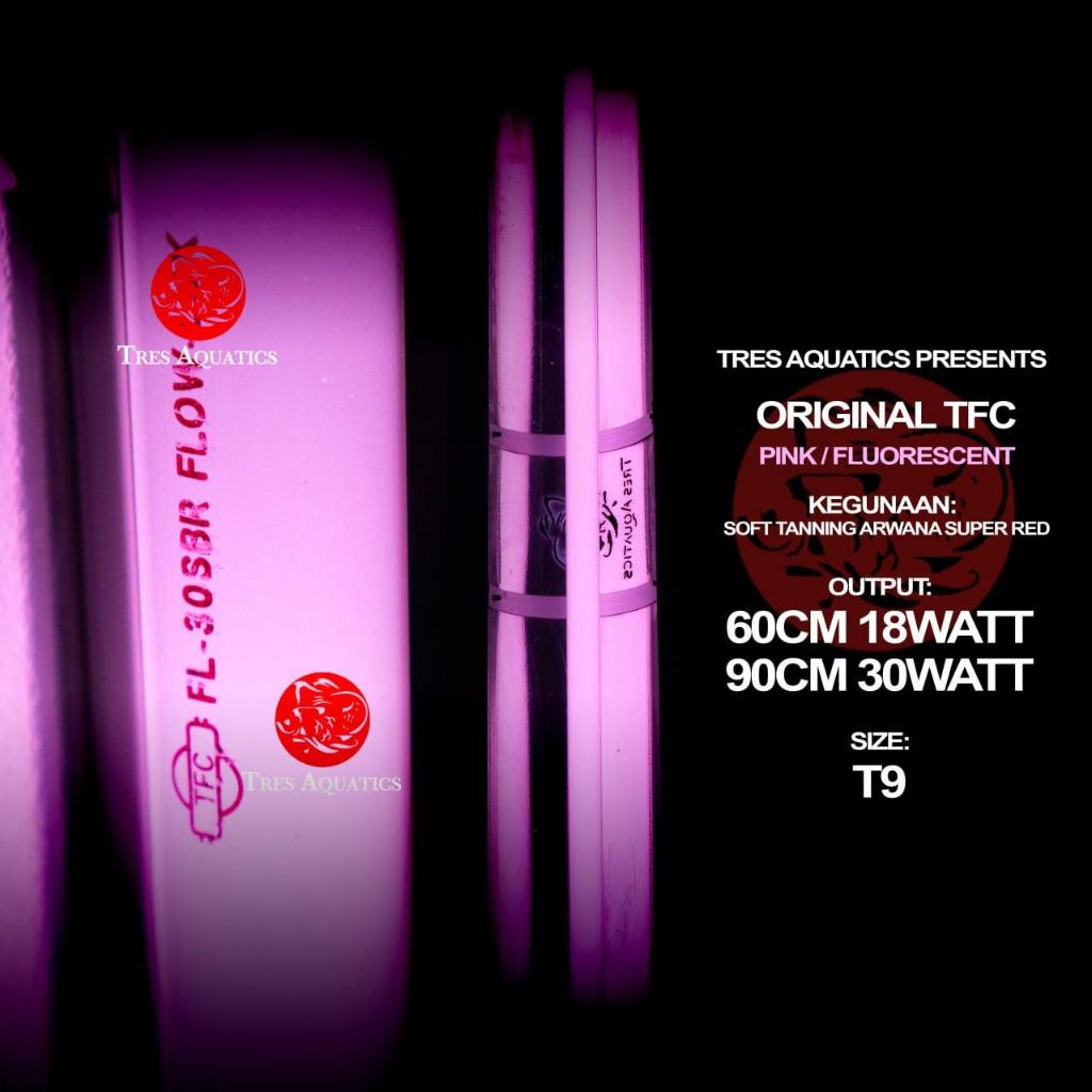 Jual Lampu TFC ( 30w ) Soft Tanning 120cm Arwana Super Red dan Cover ...
