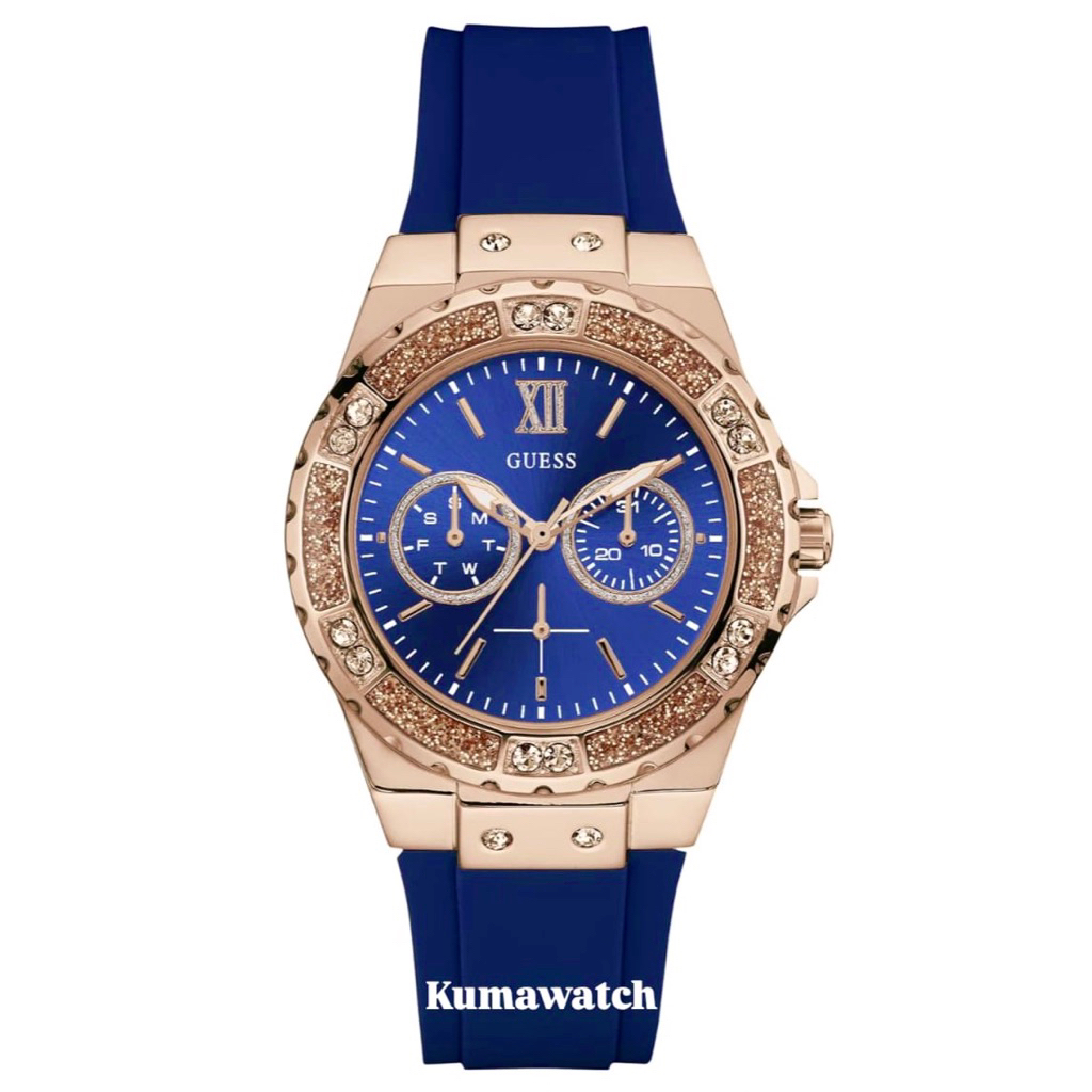 Jual Guess Watch Original Blue Rubber | Shopee Indonesia