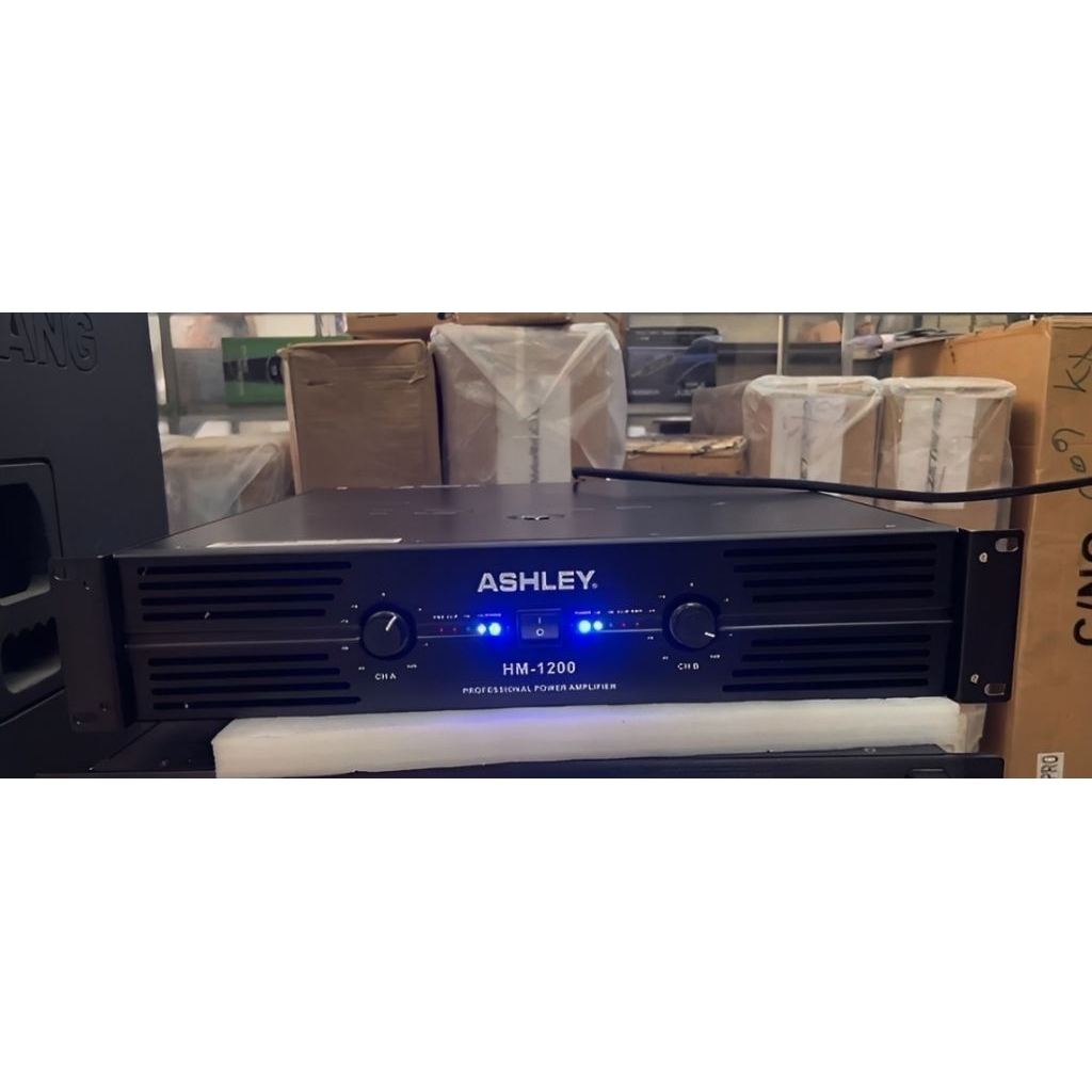 Jual Power Amplifier Ashley HM1200 HM 1200 Original 2 x 1200 Watt ...