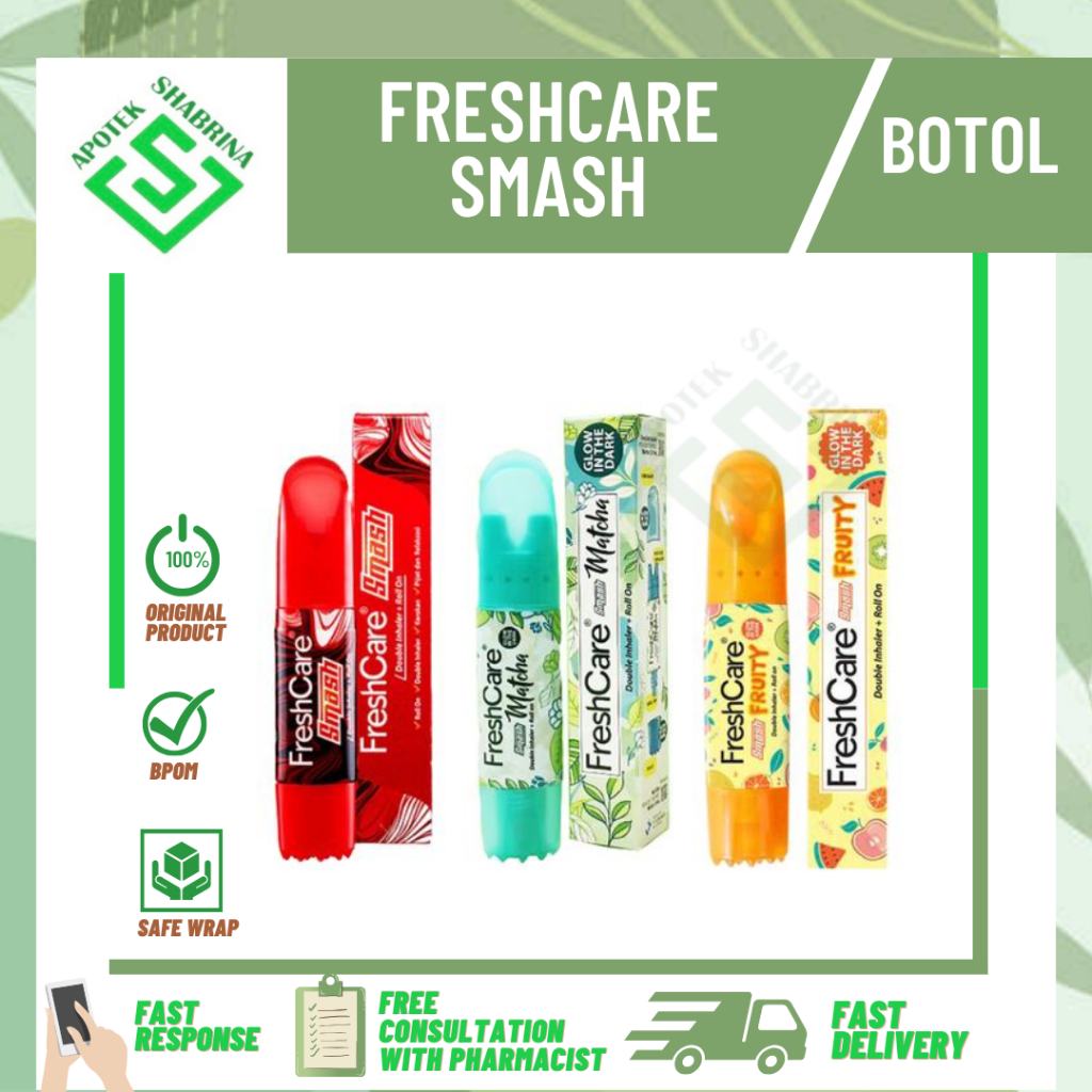 Jual FRESHCARE SMASH (HOT) (MATCHA) + GRATIS LANYARD (TALI GANTUNGAN ...