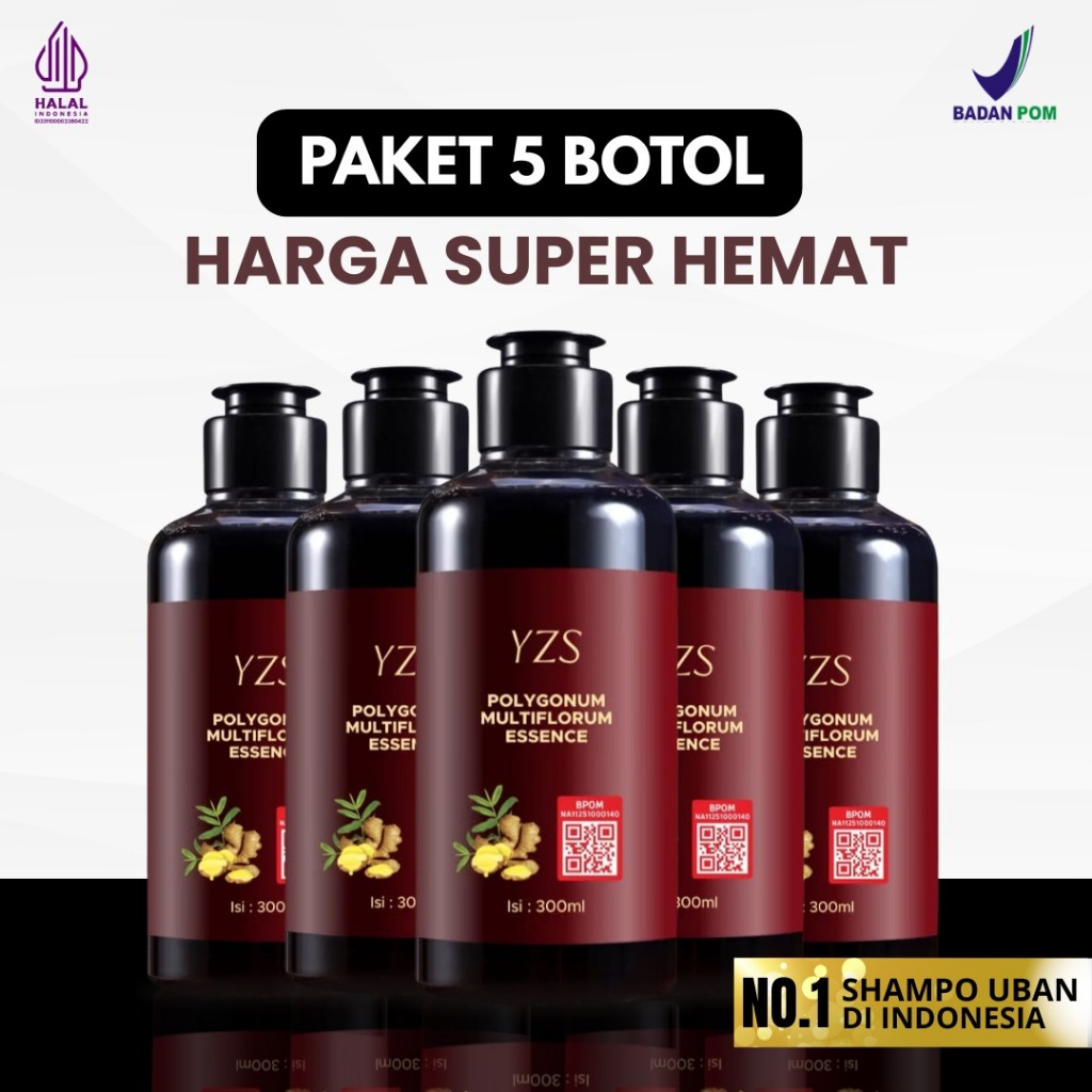 Jual ( 𝐁𝐞𝐥𝐢 5 ) 𝐎𝐑𝐈𝐆𝐈𝐍𝐀𝐋 Shampoo Uban Menjadi Hitam Permanen Herbal ...