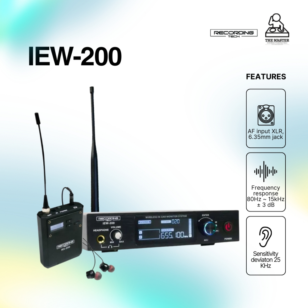 Jual Recording Tech IEW200 | IEW-200 | Recording Tech IEW 200 In-Ear ...