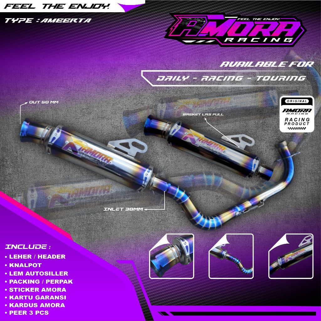 Jual New Type Ameerta Original Amora Racing Available For Mio,Vario ...