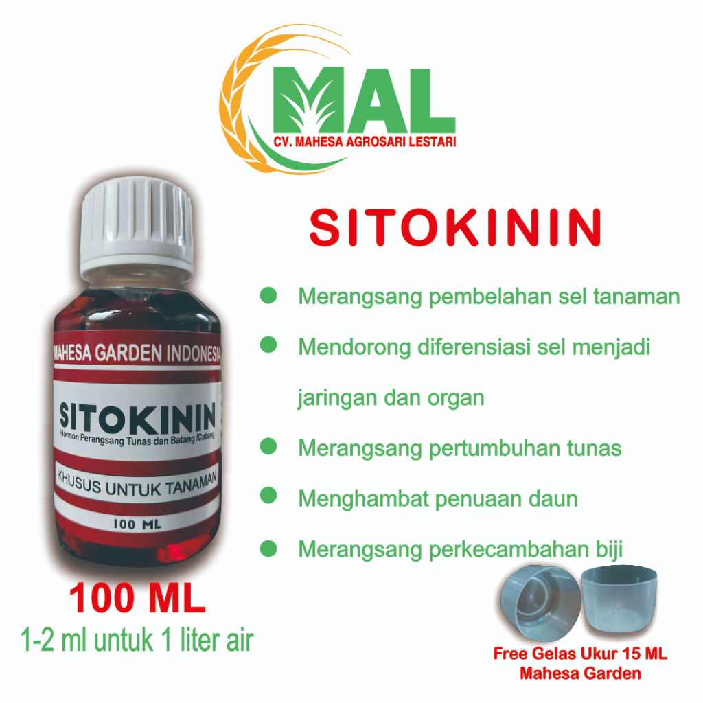 Jual SITOKININ 100 ml Hormon Pemacu Tunas/Batang Semua Jenis Tanaman ...