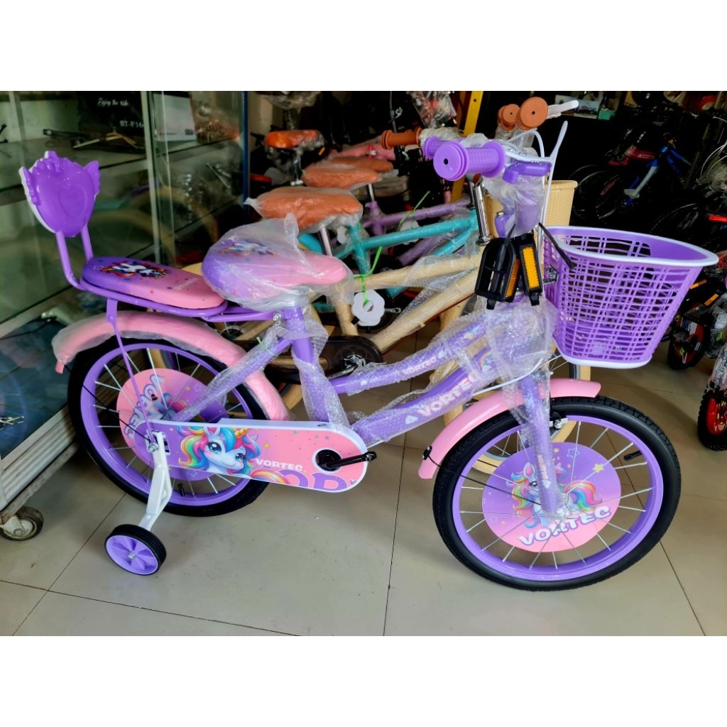 Jual Sepeda Anak Perempuan Sepeda Mini CTB 18 Inch VORTEC ( UNGU ...