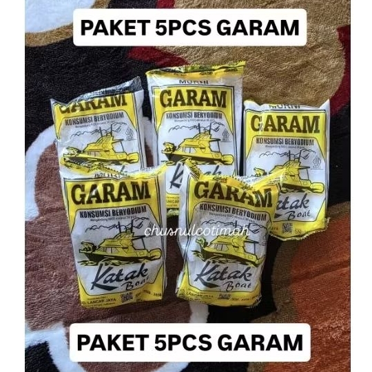 Jual [5PCS] Garam Cap Katak Keruk / Garam Dapur Murni cap Katak Keruk ...
