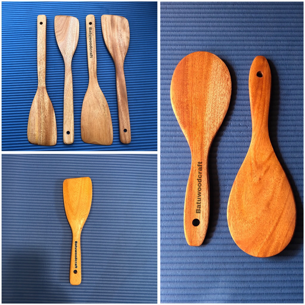 Jual centong spatula teflon sutil sodet kayu mahoni | Shopee Indonesia