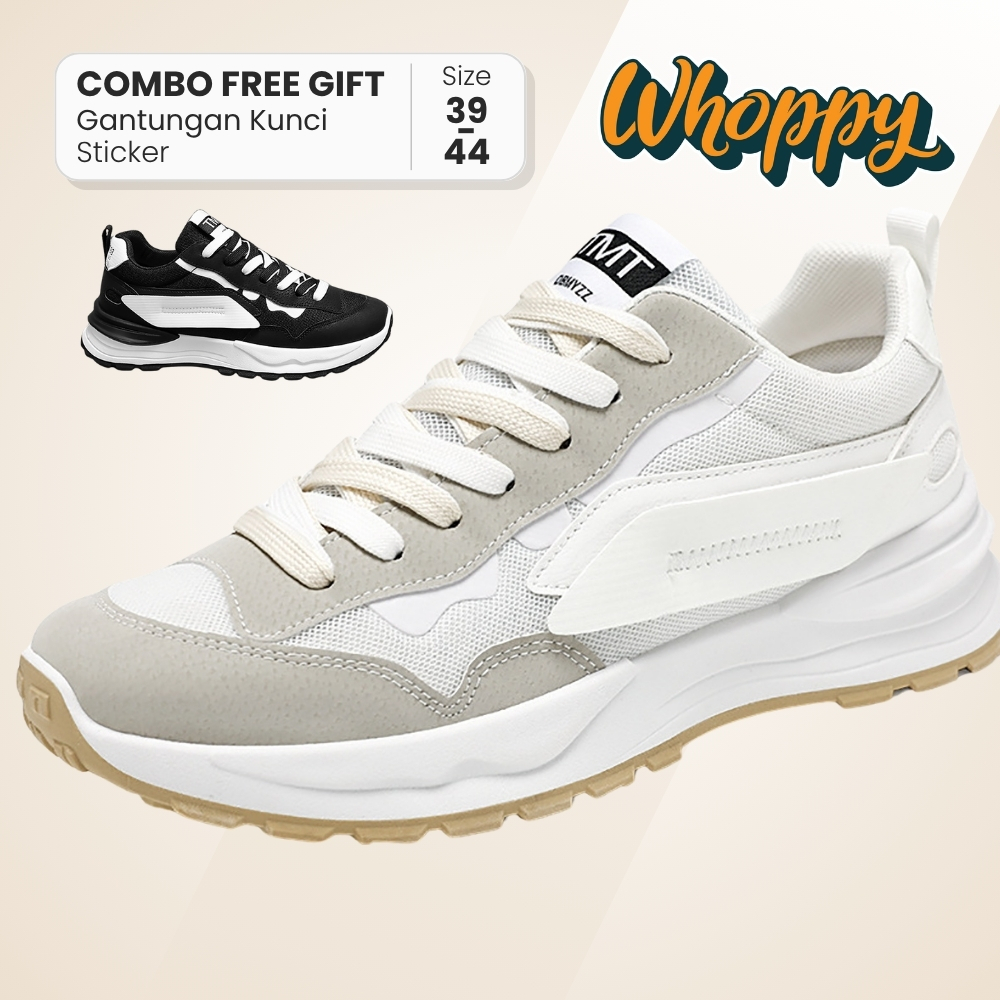 Jual Sneakers casual OOTD Unik Tali dual tone Sol karet whoppy sepatu ...