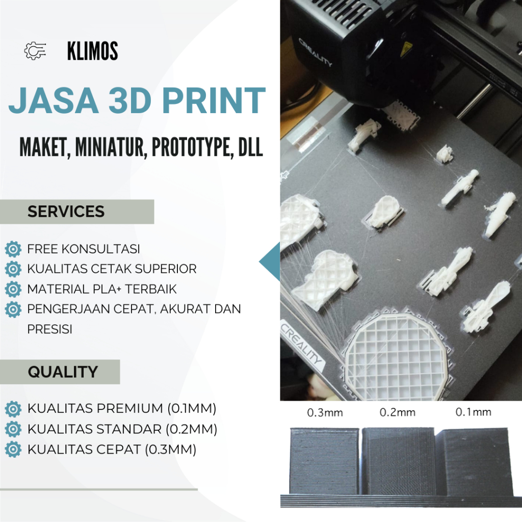 Jual Jasa 3D Print PLA+ Custom | Maket, Miniatur, Prototype | Cetak 3D Model Kebutuhan Lainnya ...