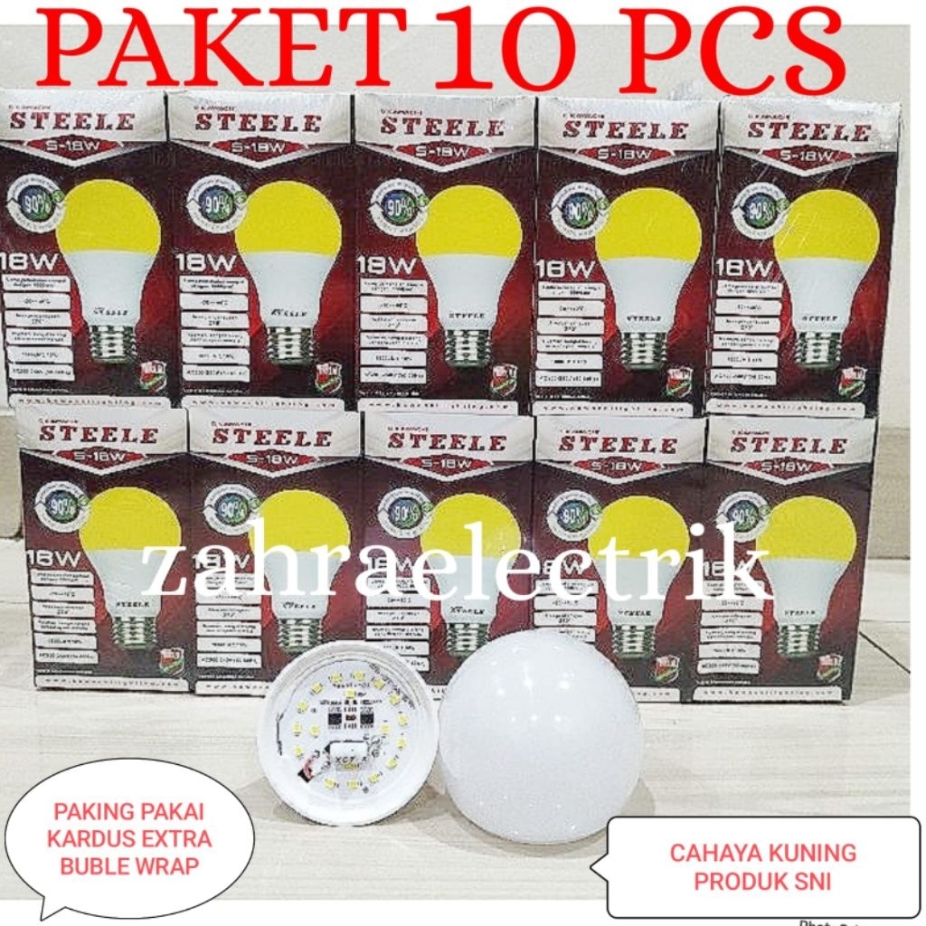 Jual BOHLAM LED / LAMPU LED KAWACHI STEELE CAHAYA KUNING PAKET 10 PCS | Shopee Indonesia