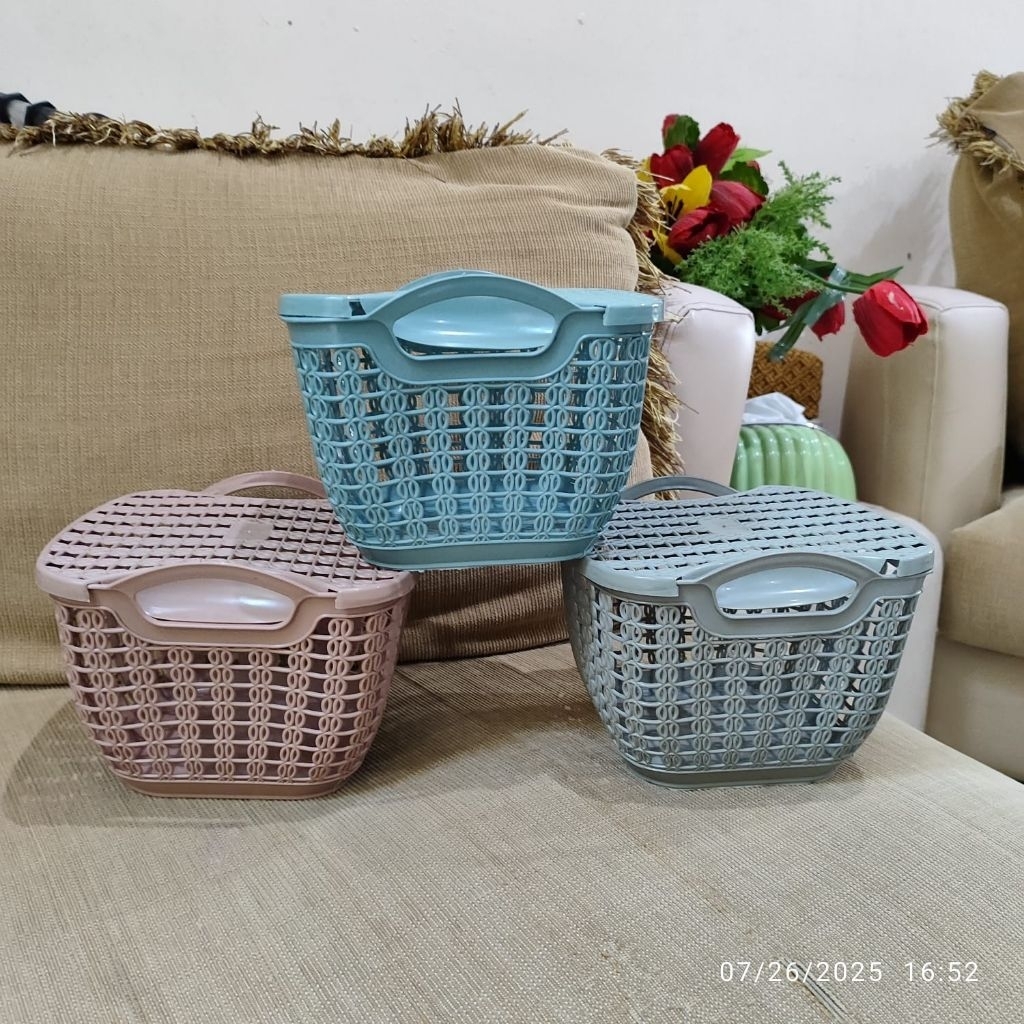 Jual LUSINAN ISI 12PC KERANJANG HAJATAN MODEL BARU SEGI MONOCROME KOREA ...