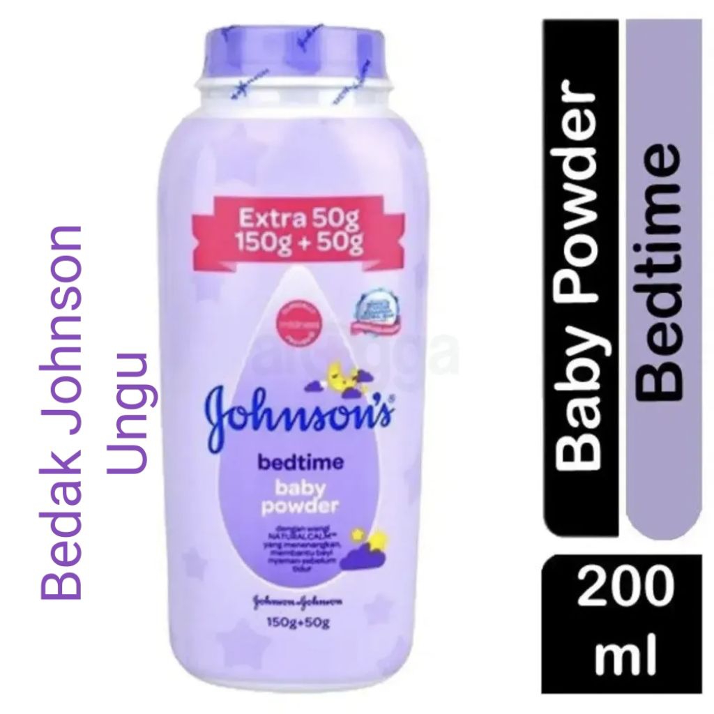 Jual Johnson's baby powder 200g ungu bedtime | Shopee Indonesia
