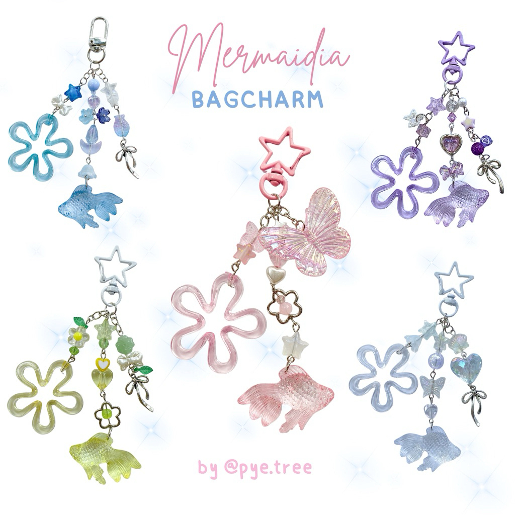 Jual [PYE TREE] Mermaidia fish bagcharm aesthetic - charm ikan gemas ...