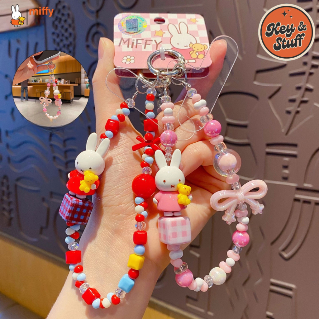 Jual Gantungan Handphone Lanyard Keychain Tali Hp Manik Lucu Motif ...