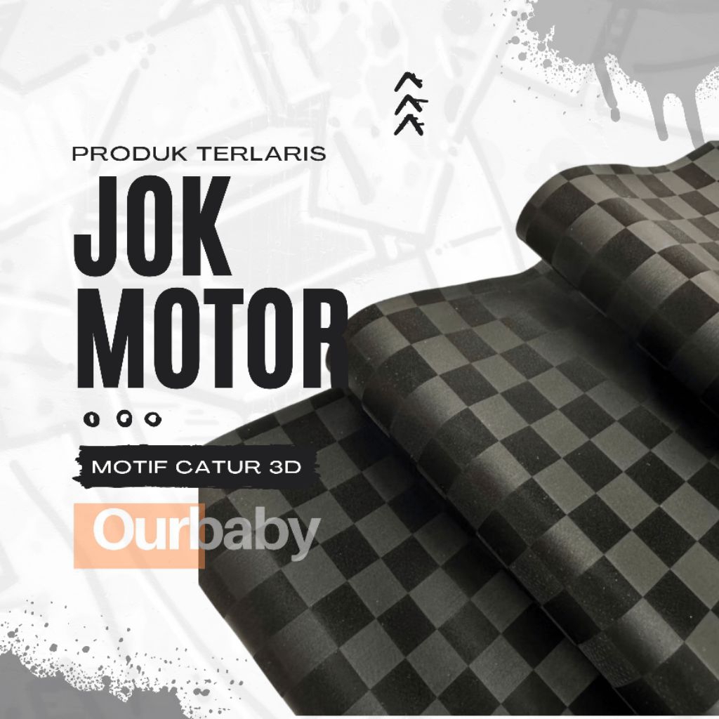 Jual Jok motor Kulit Motif Kopi Hitam Ukuran 47 x 90 cm Jok Motor ...