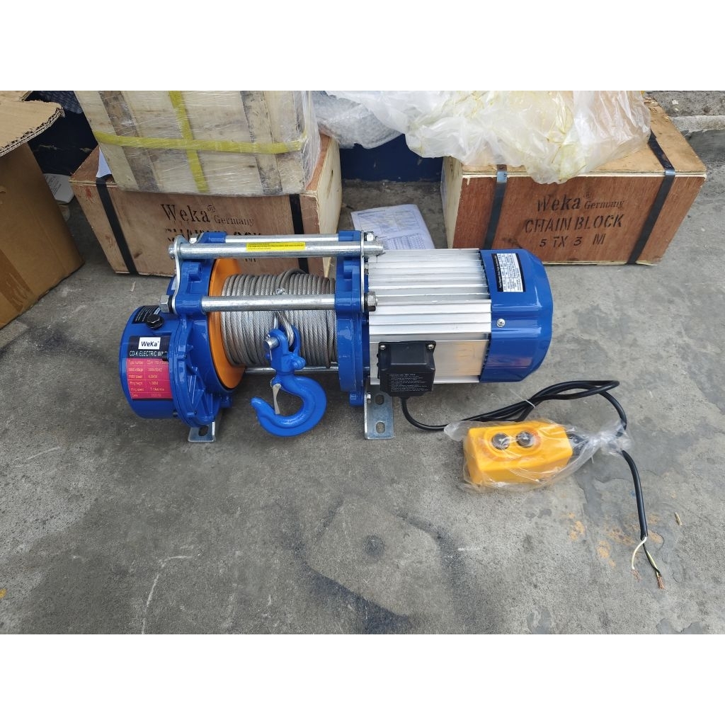 Jual ELECTRIC WINCH HOIST 1.5 X 20 METER 380 VOLT WEKA GERMANY | Shopee ...