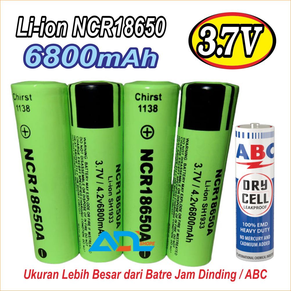 Jual BATERAI Lithium Multifungsi BATRE SENTER, ELECTRONIK Type 18650 3 ...